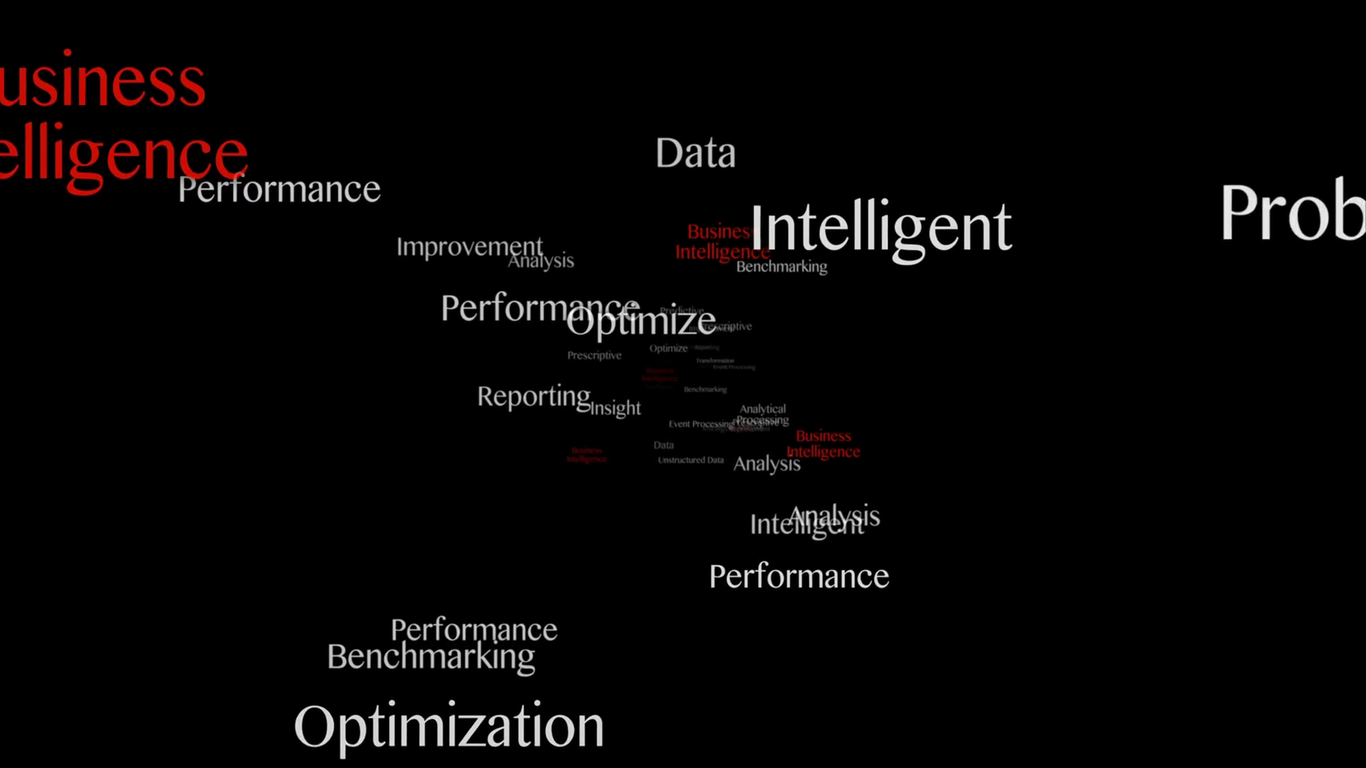 Business Intelligence Keywords Animation Stock Motion Graphics SBV ...