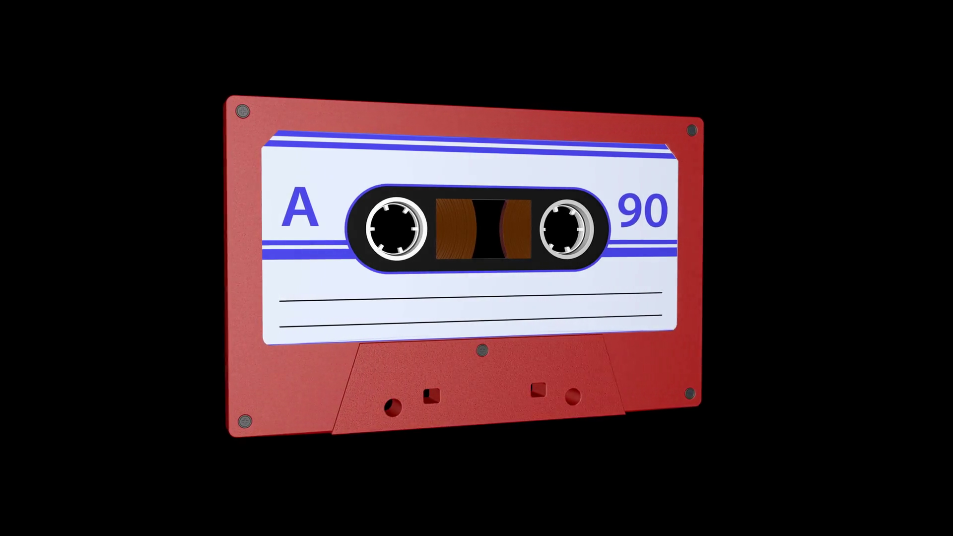 Isolated 3d Vintage Cassette Tape Animation Stock Motion Graphics SBV ...