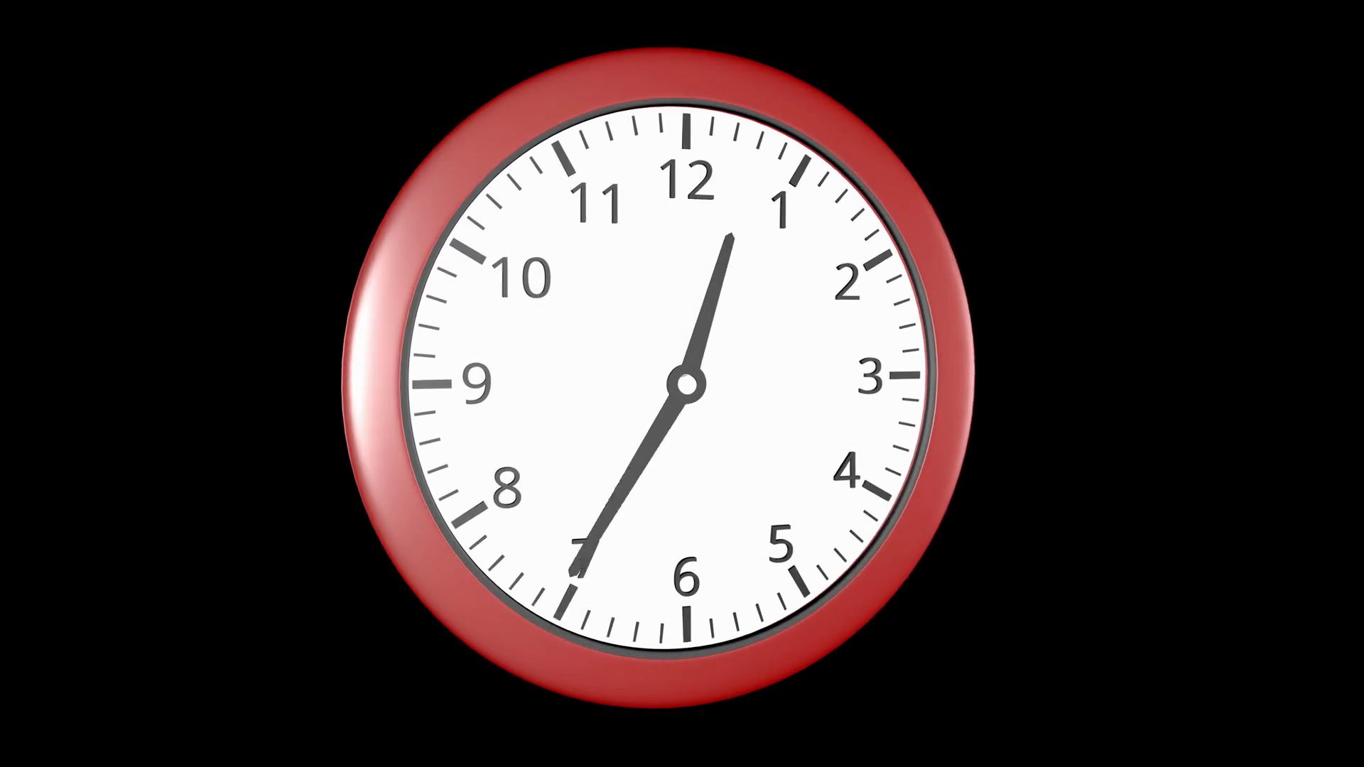 Isolated 3d Clock Animation With Alpha Matte Stock Motion Graphics SBV ...