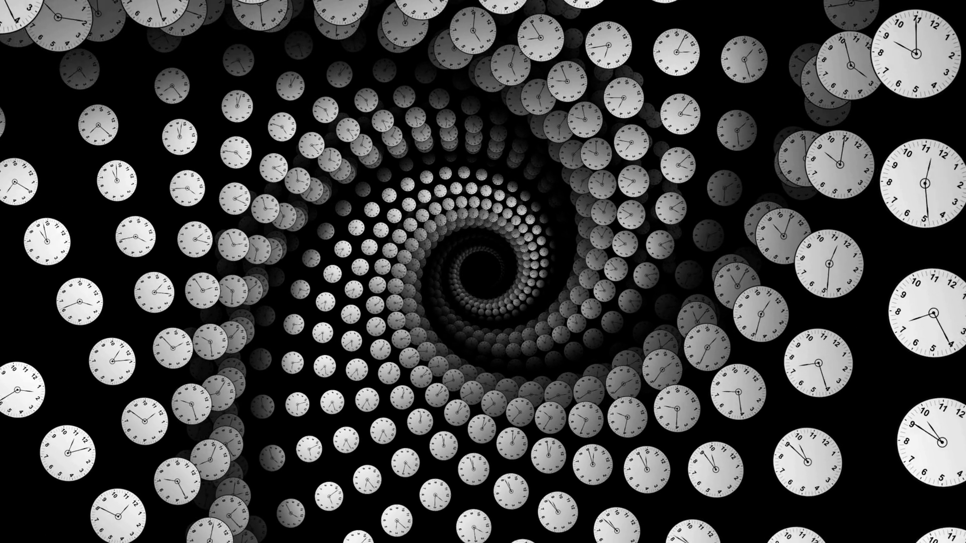 Clocks Spiral Tunnel Animation Time Concept Stock Motion Graphics SBV ...