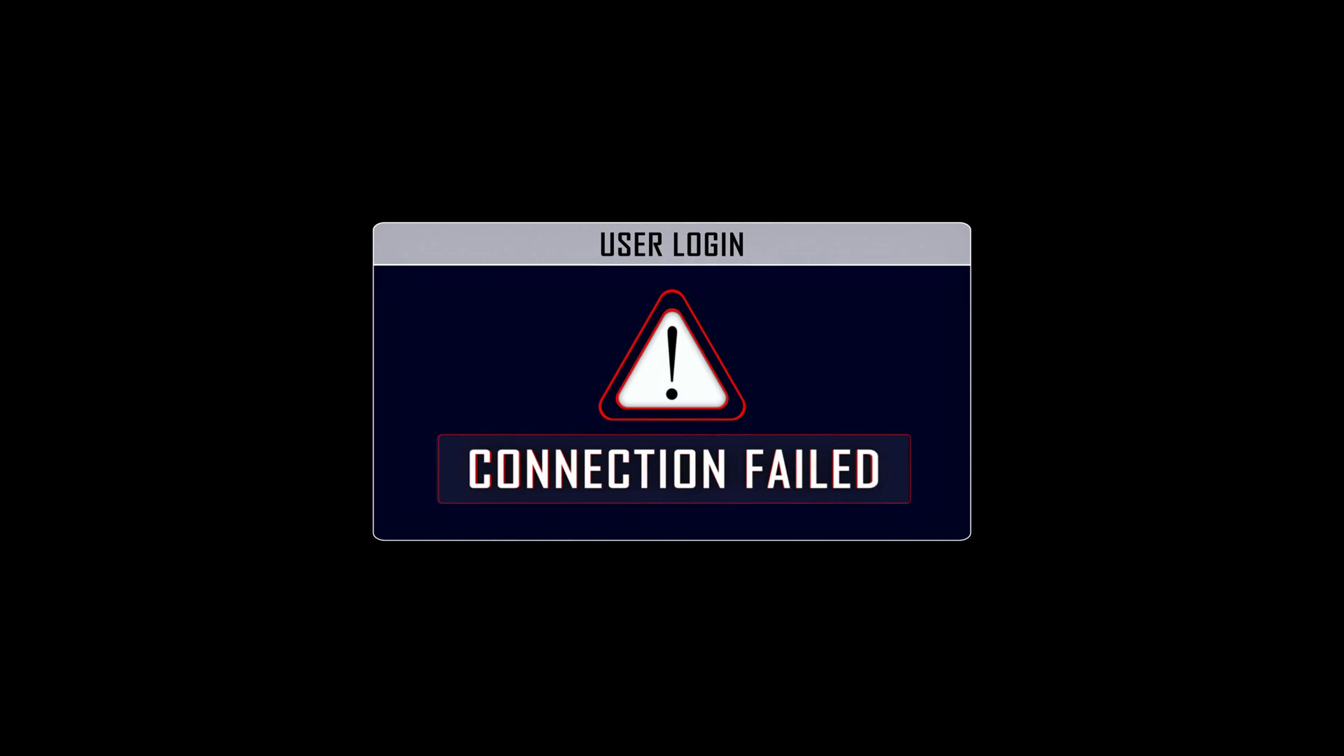 Connection Failed User Login Interface Stock Motion Graphics SBV ...
