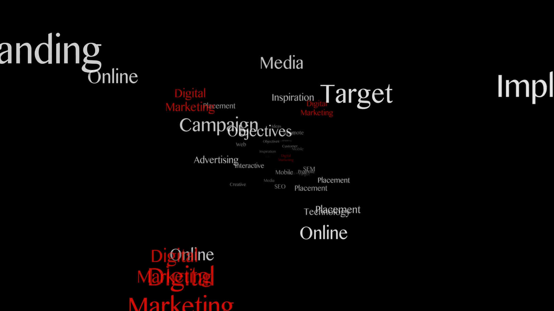 Digital Marketing Keywords Animation Stock Motion Graphics SBV ...