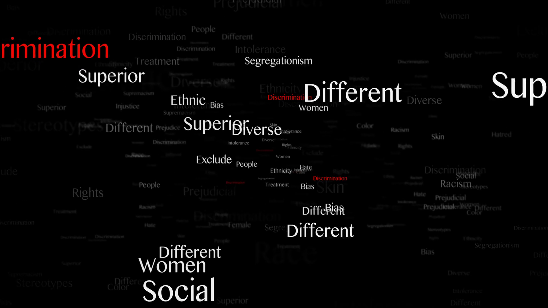 Discrimination Keywords Animation Background Stock Motion Graphics SBV ...