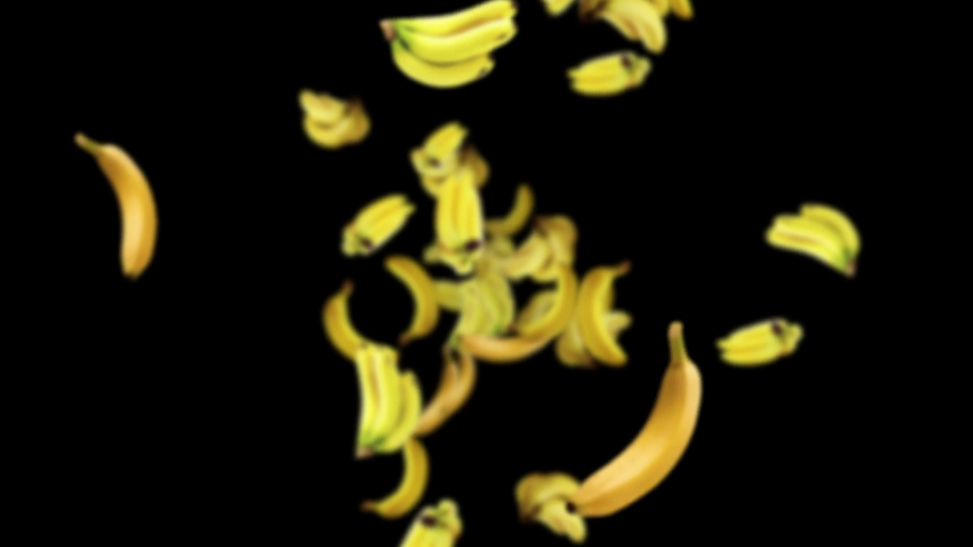 Falling Bananas Background Loop Fruits Food Stock Motion Graphics SBV ...