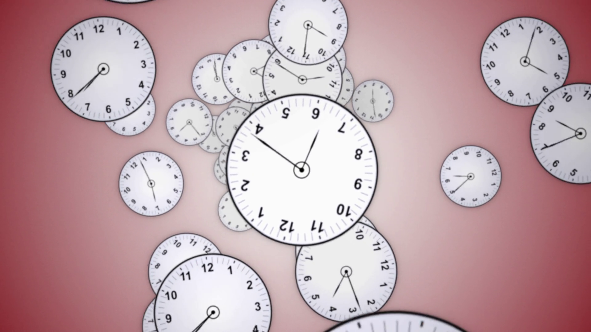 Falling Clocks Background, Animation, Rendering, Time Travel Concept ...