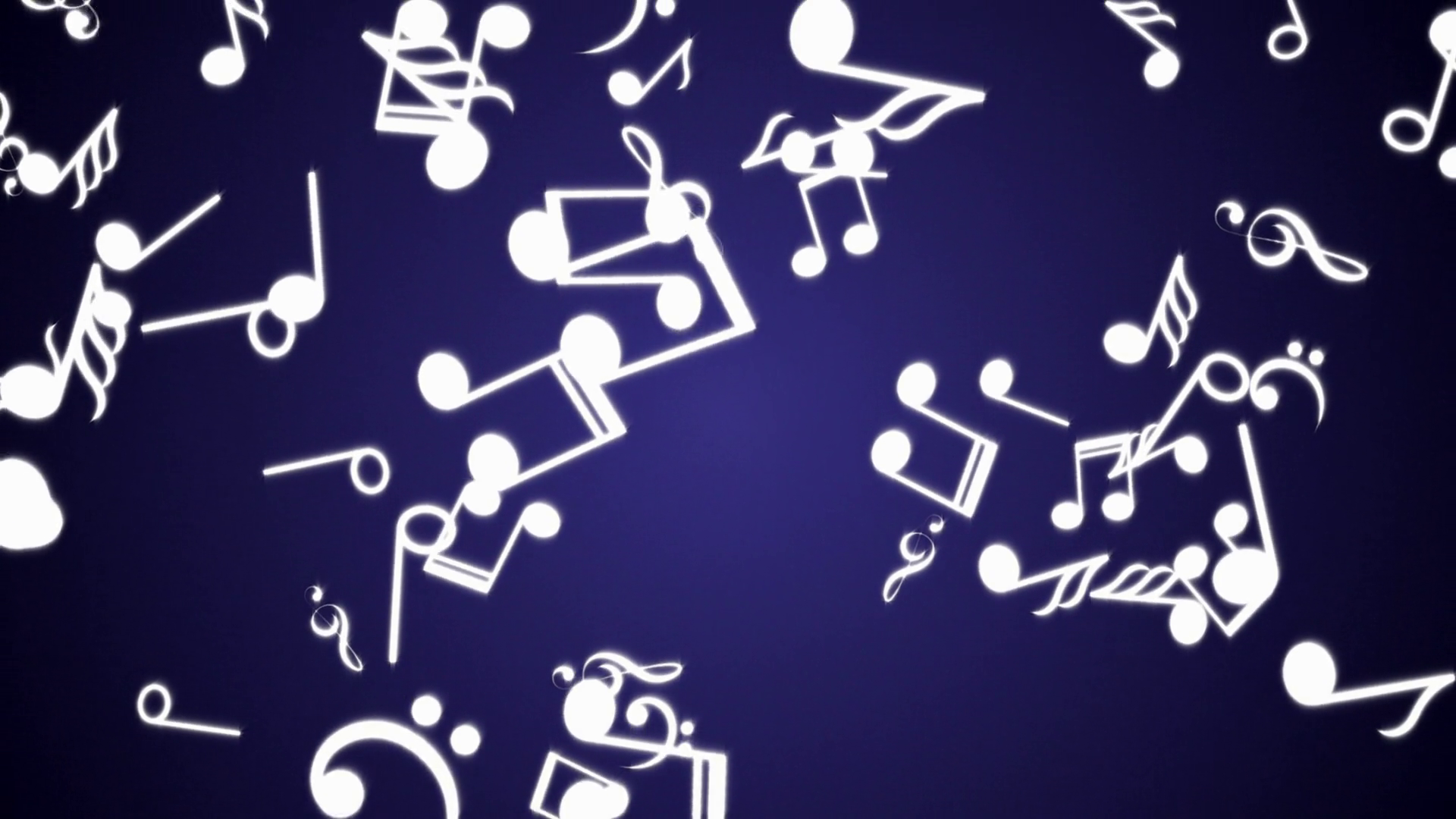 Falling Musical Note Animation, Rendering, Background, Loop, with Alpha ...