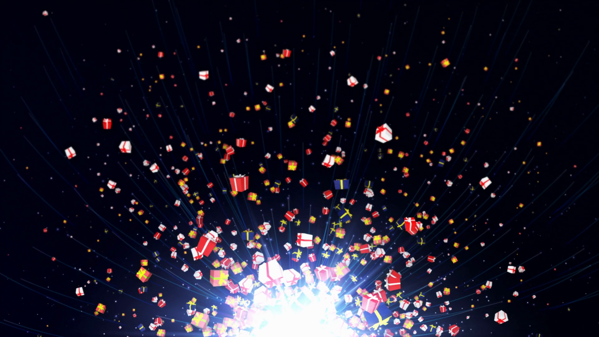 Flying Presents Animation Background Loop 4k Stock Motion Graphics SBV ...