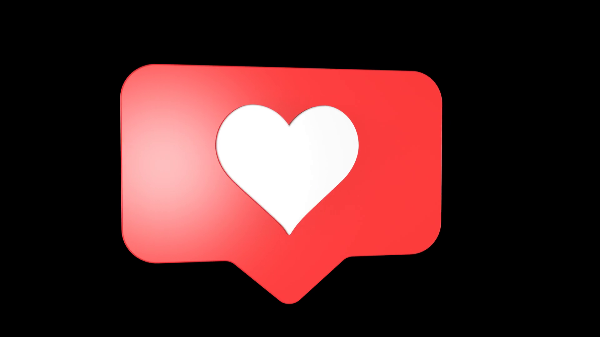 Rotating Heart Social Media Message Stock Motion Graphics SBV-348628873 ...