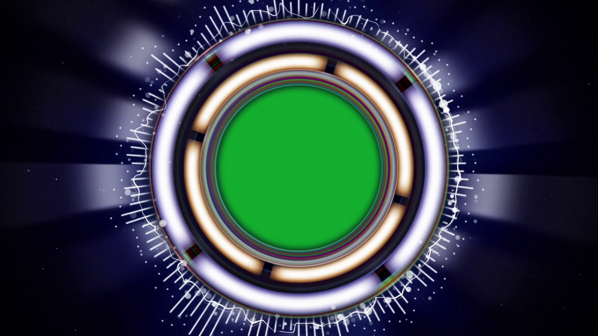 HUD Spectrum Animation STILL with Green Screen, Abstract Technology ...