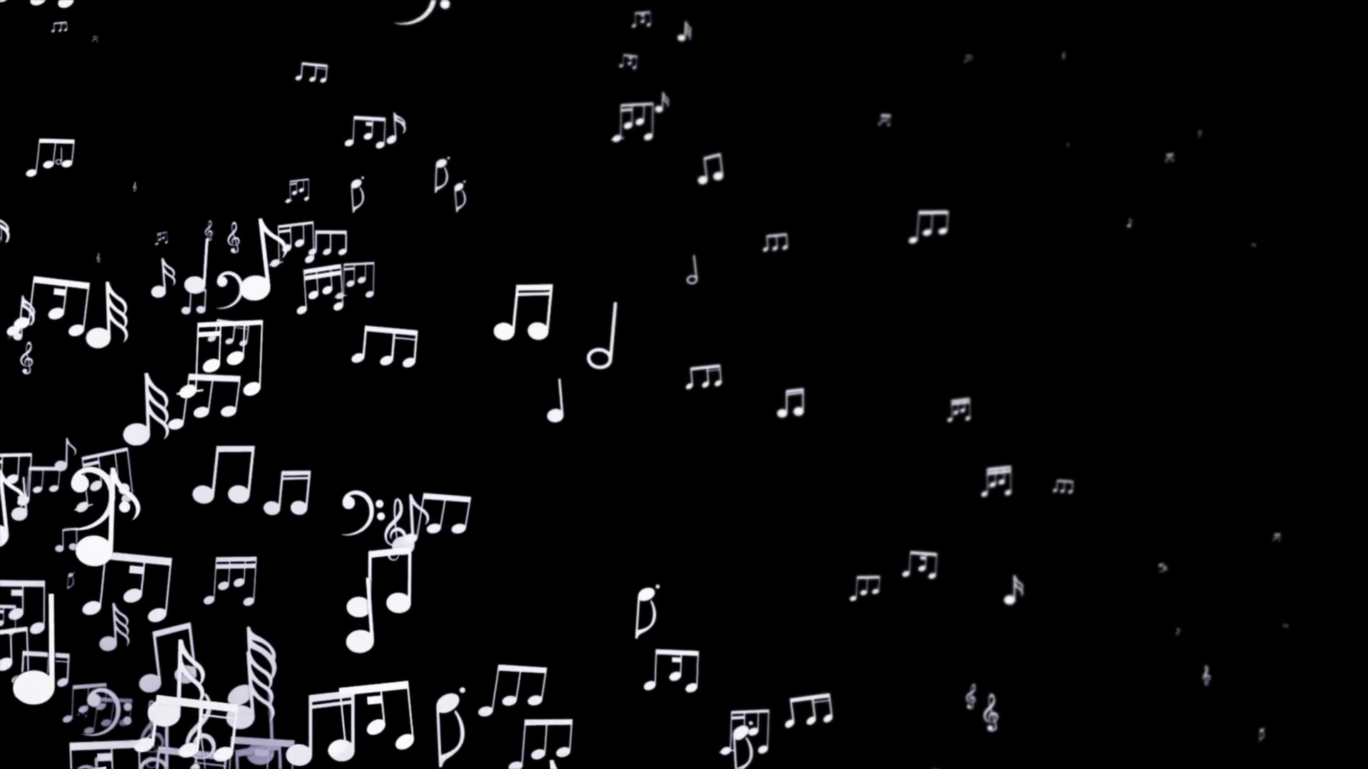 Musical Notes Animation Rendering Background Stock Motion Graphics SBV ...