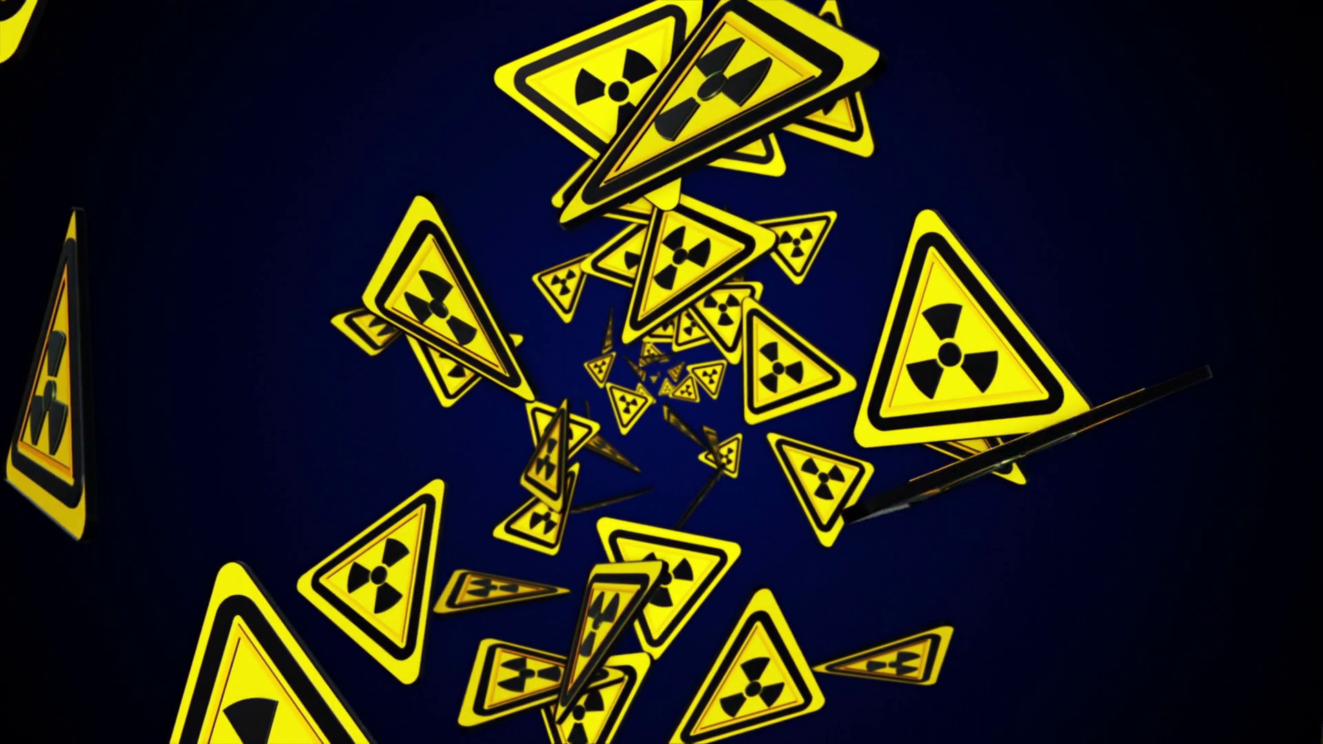 Nuclear Symbols Radiation Hazard Danger Stock Motion Graphics SBV ...