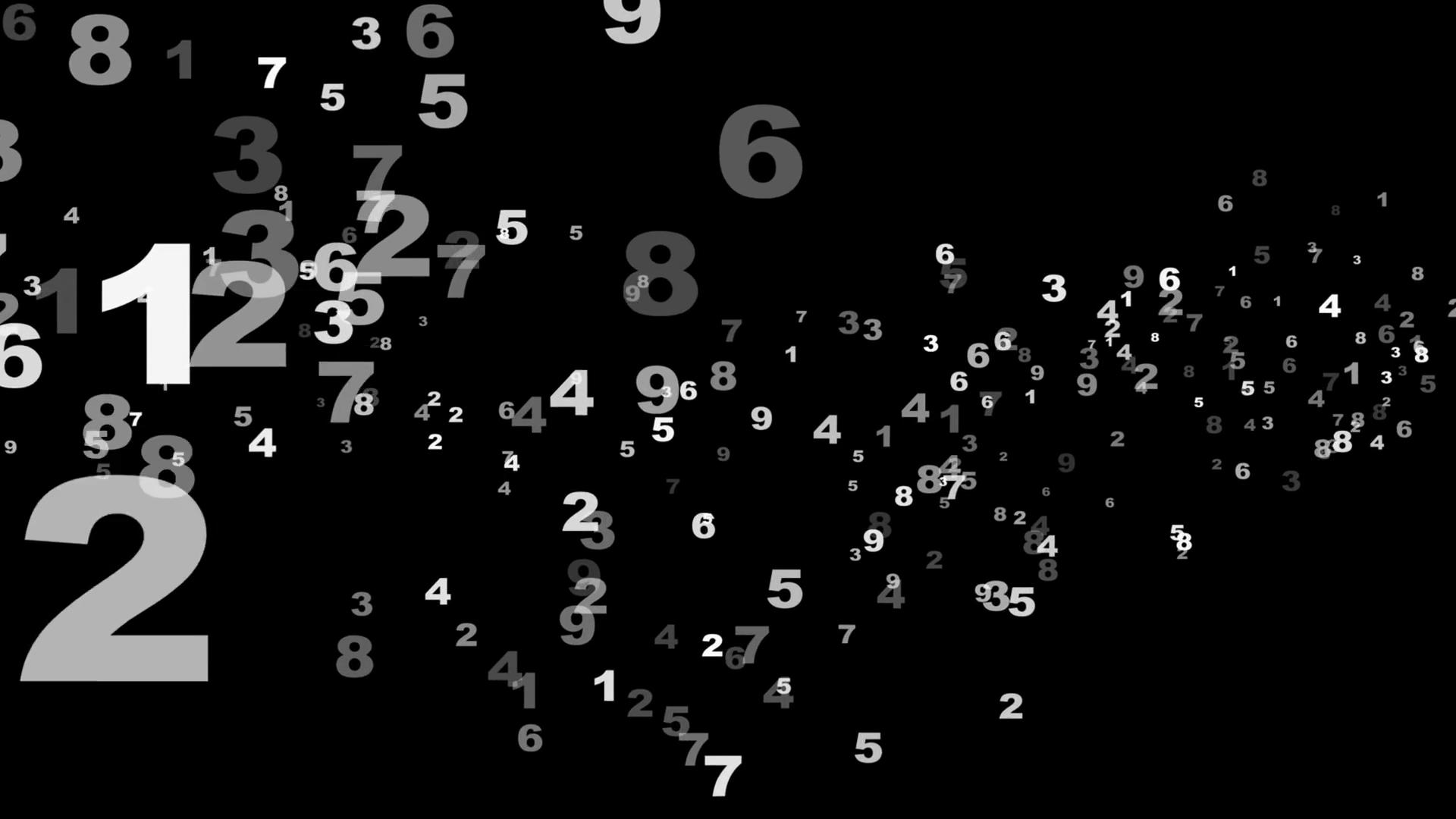 Numbers Explosion Animation Rendering Background Loop 4k Motion Background Storyblocks