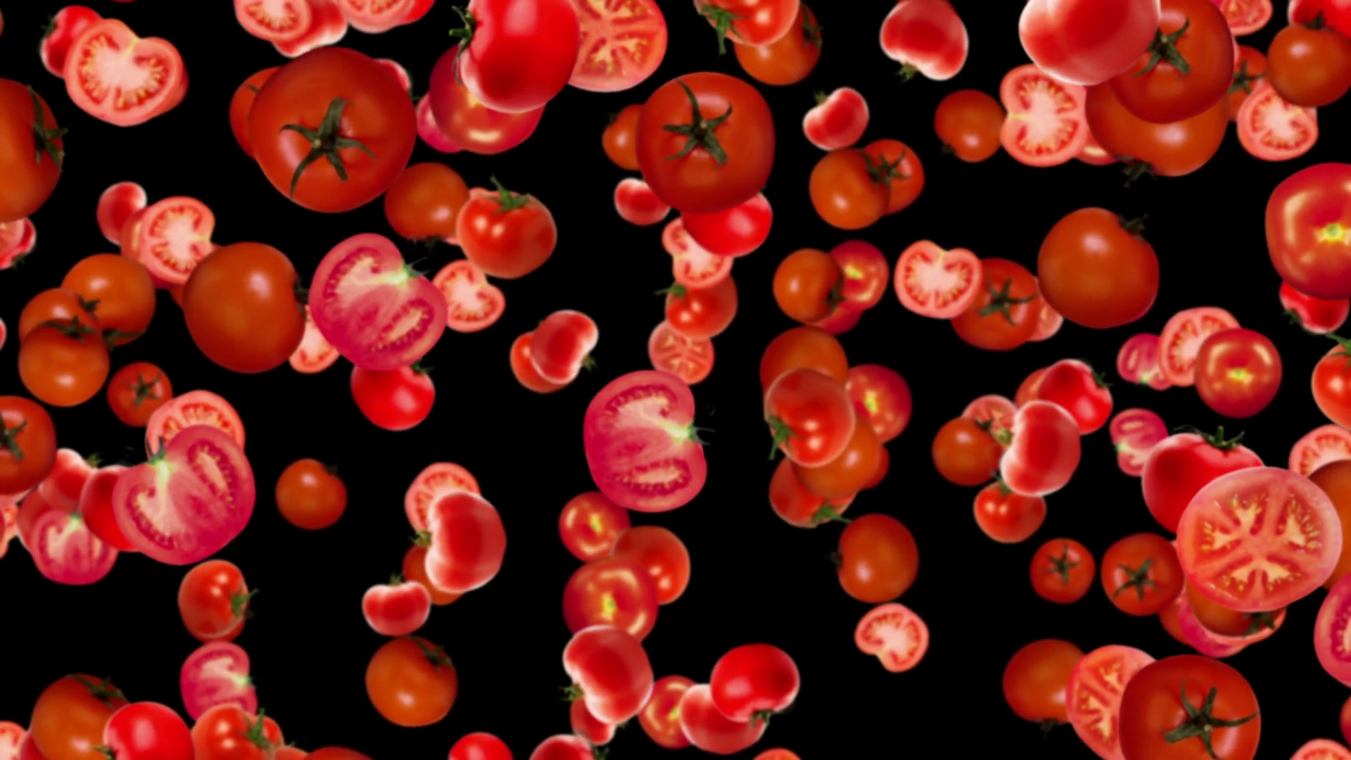 Ring Tomatoes Background Vegetables With Stock Motion Graphics SBV ...
