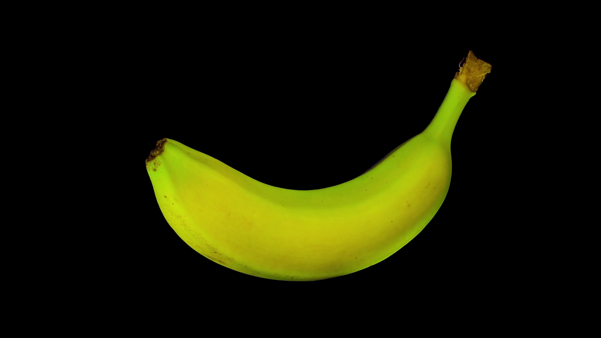 Rotating Isolated Real Banana, with Alpha Matte, Loop, 4k Motion ...