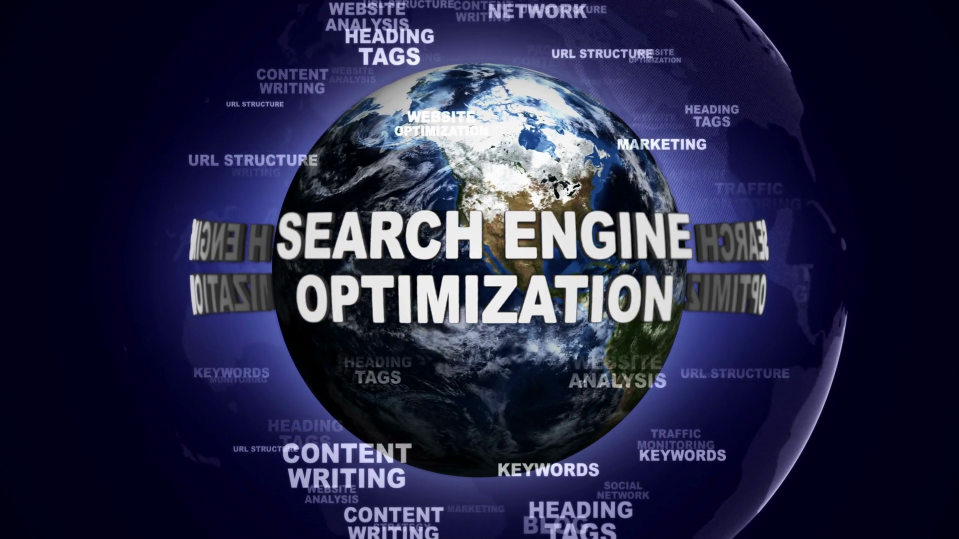 SEO, Search Engine Optimization Keywords Animation, Rendering ...