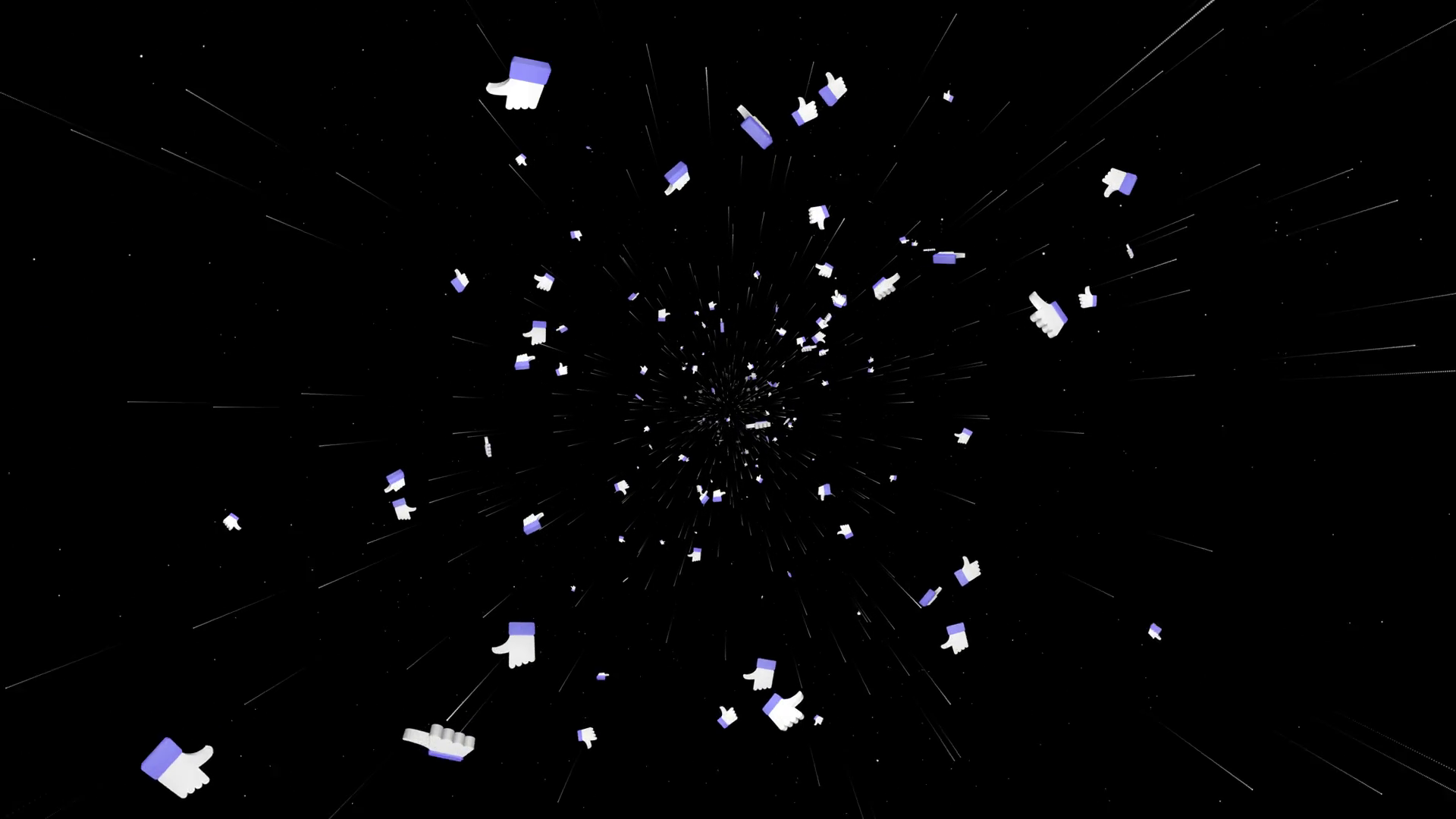 Falling Thumbs Up Stars Animation Social Stock Motion Graphics SBV ...