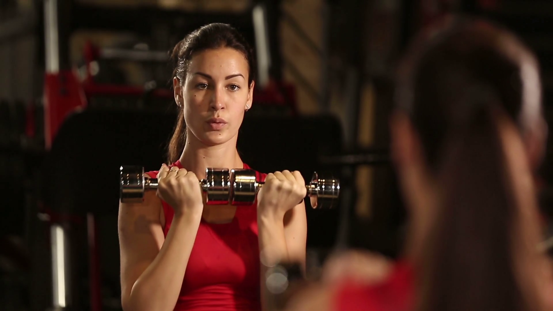 Professional Athletic Woman Pumping Up Stock Footage SBV-310107895 ...