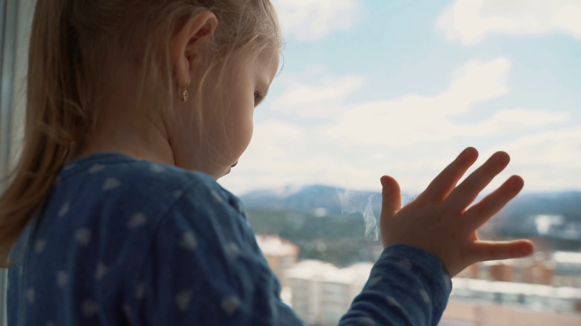 The Child Is At Home In Isolation Outside Stock Footage SBV-338317668 ...