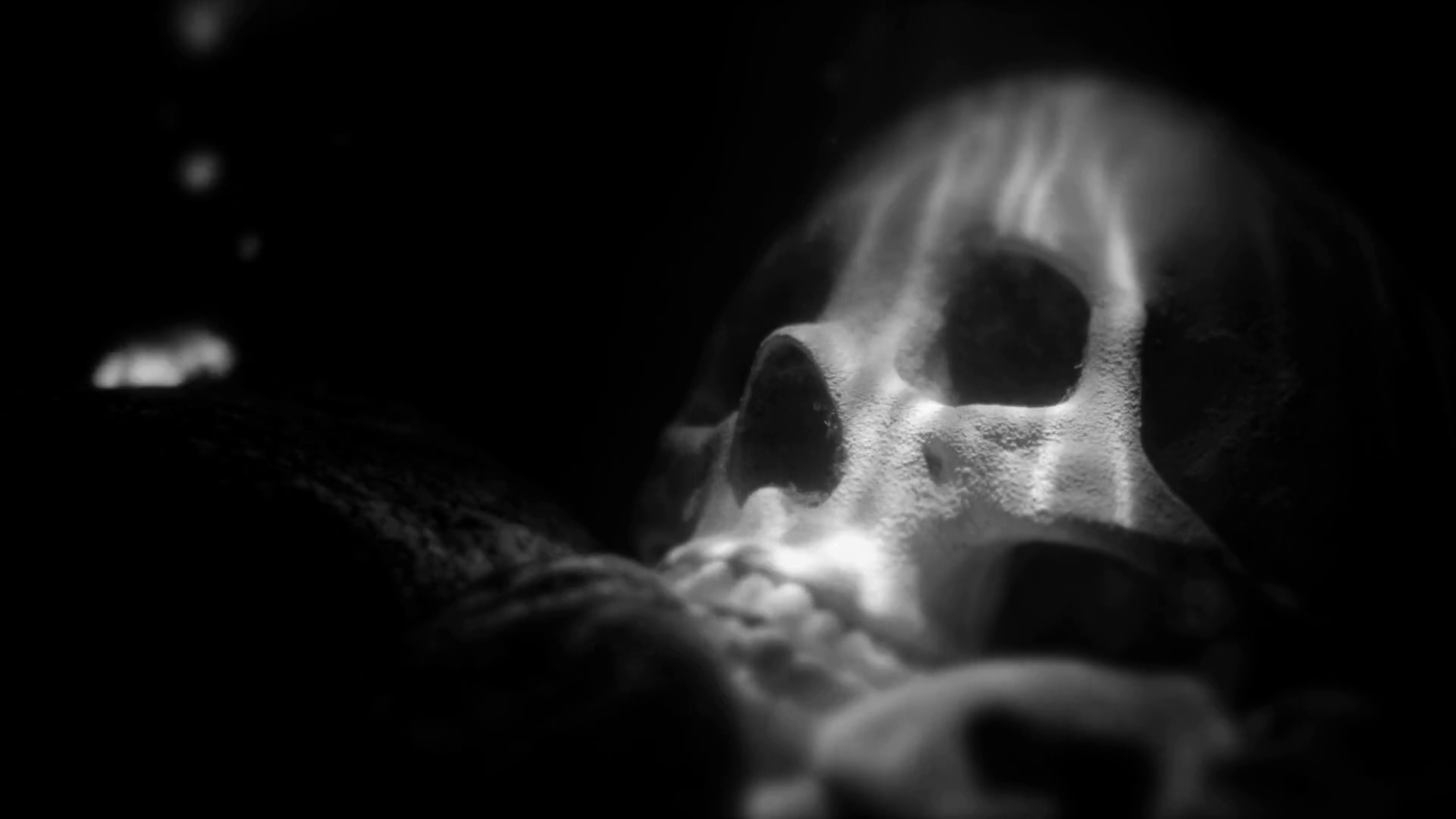 Dappled Light On Submerged Human Skull Tiny Stock Footage SBV-336443195 ...