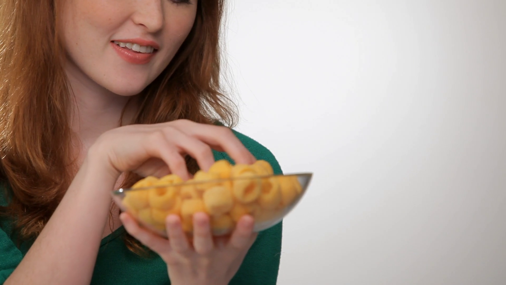 Young Woman Enjoying Snacks Laughing Stock Footage SBV-311355855 ...