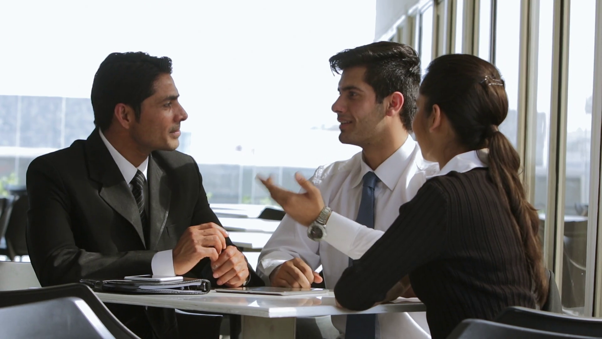Ms Colleagues Talking In Office / Singapore Stock Footage SBV-311346073 ...