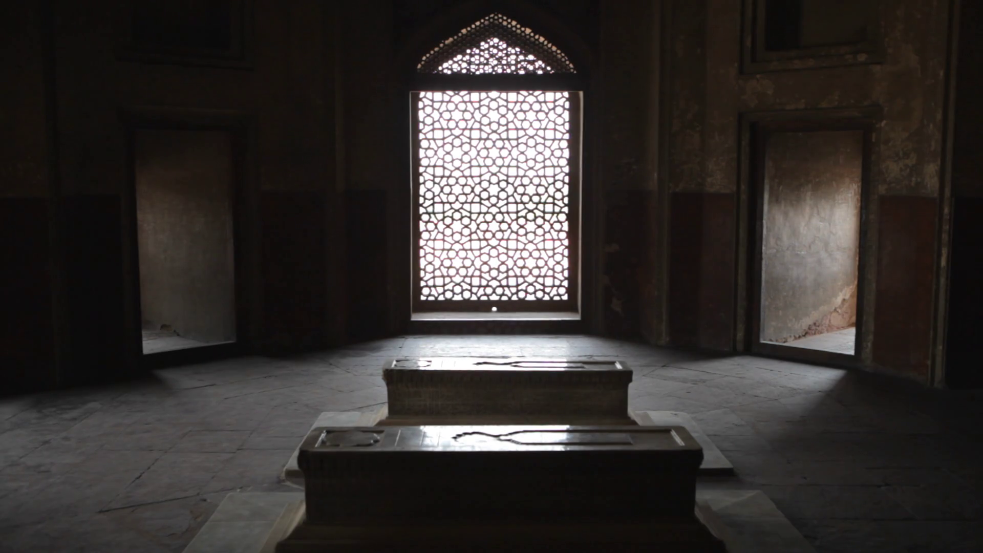 Ws Interior Of Humayun Tomb / Delhi India Stock Footage SBV-311379295 ...
