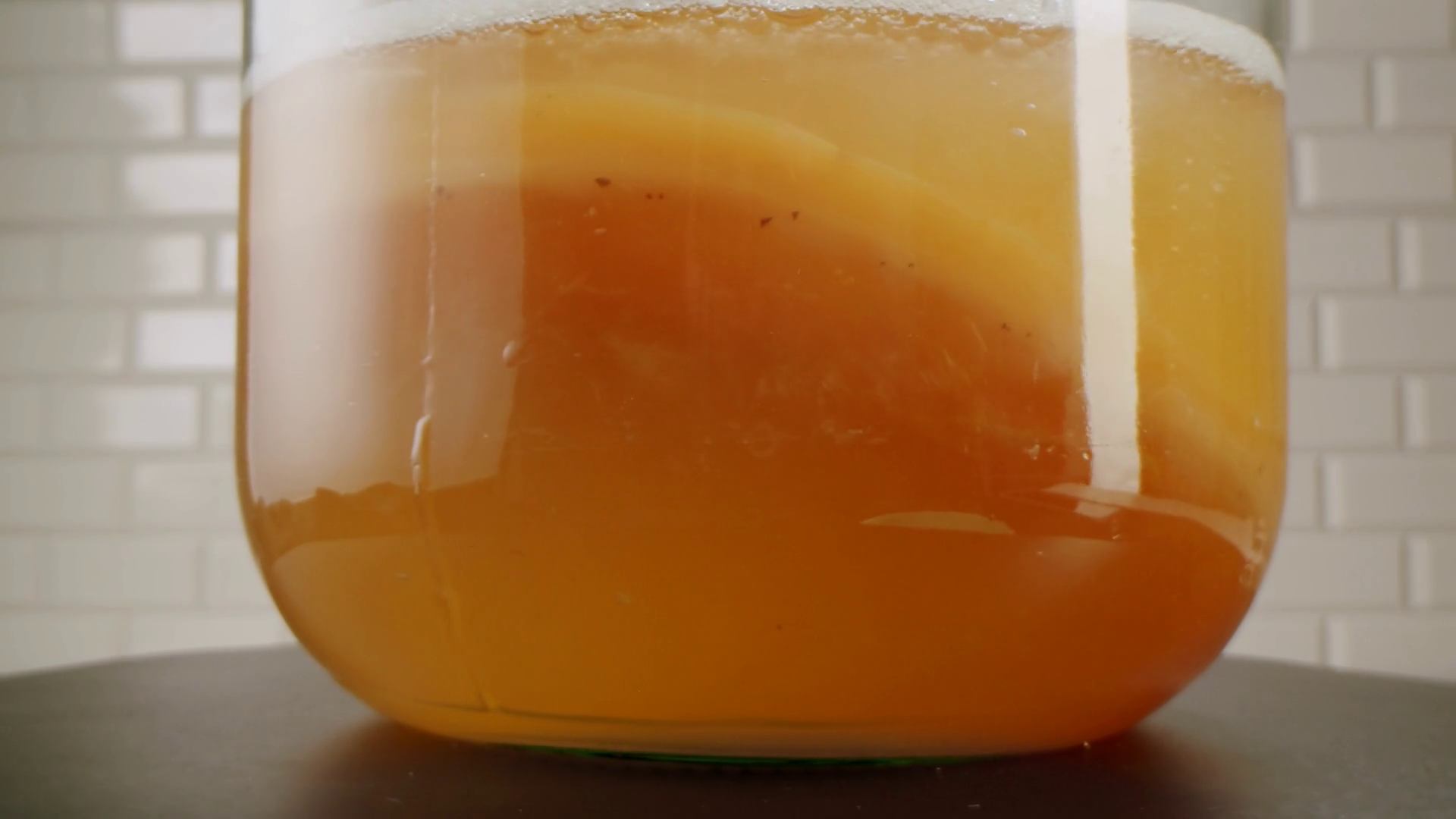 Kombucha Tea Scoby Fungus Homemade Kombucha Stock Footage SBV-352017307 ...