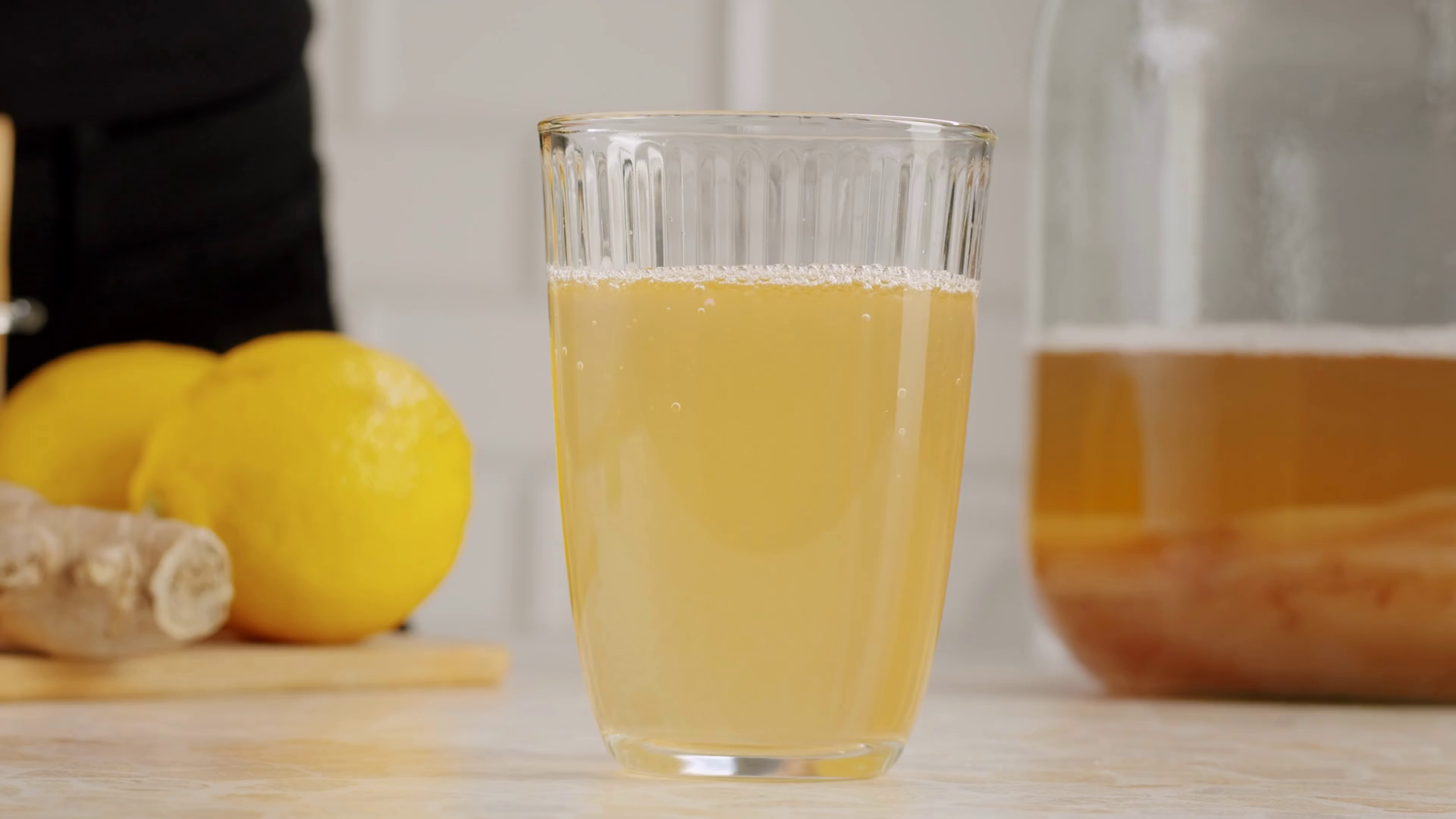 Kombucha Tea Scoby Fungus Homemade Kombucha Stock Footage SBV-352027206 ...