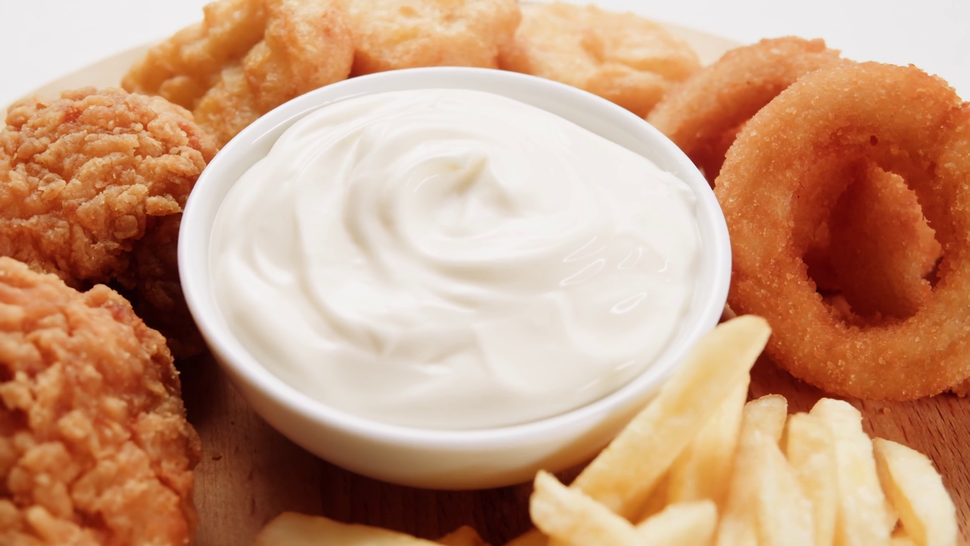 Pouring Mayo White Creamy Sauce Close-up In Stock Footage SBV-352231403 ...