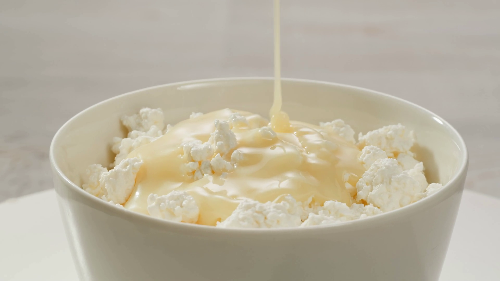 Cottage Cheese Fresh Milk Yougurt Yogurt Stock Footage SBV-352302849 ...