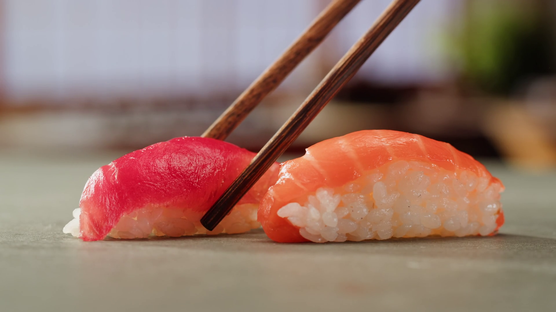 Sushi Sashimi Nigiri Platter Japanese Gunkan Stock Footage SBV ...