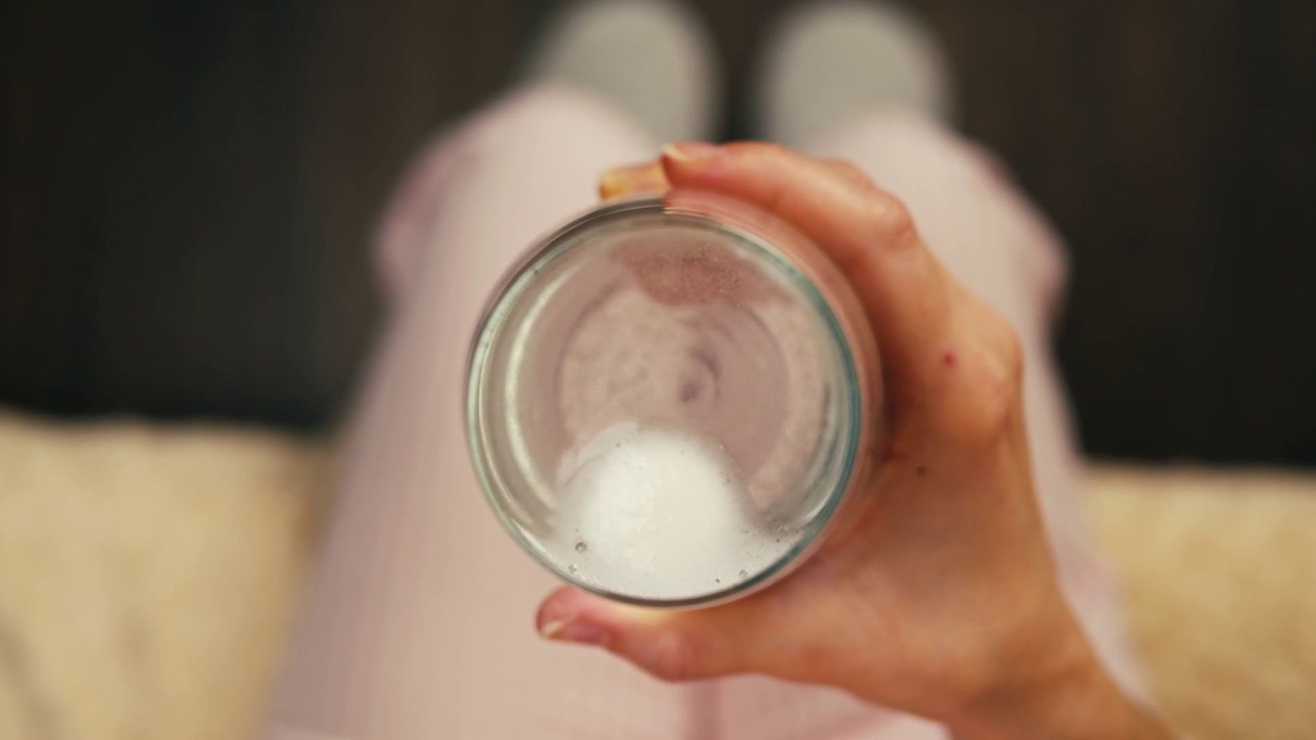 Pills Vitamins Macro Close Up View Of Womans Stock Footage SBV ...