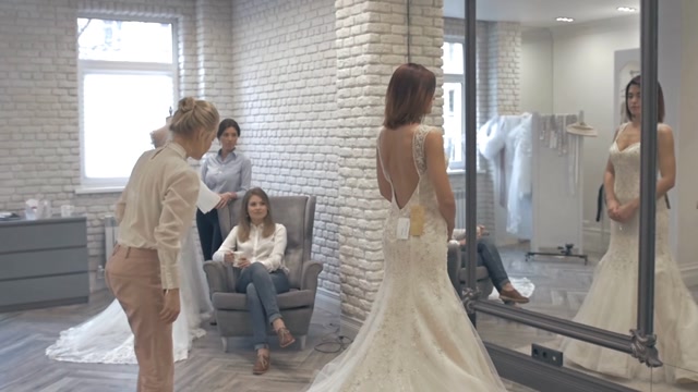 Coupel Selecting Bridal Gown Stock Footage: Royalty-Free Video Clips ...