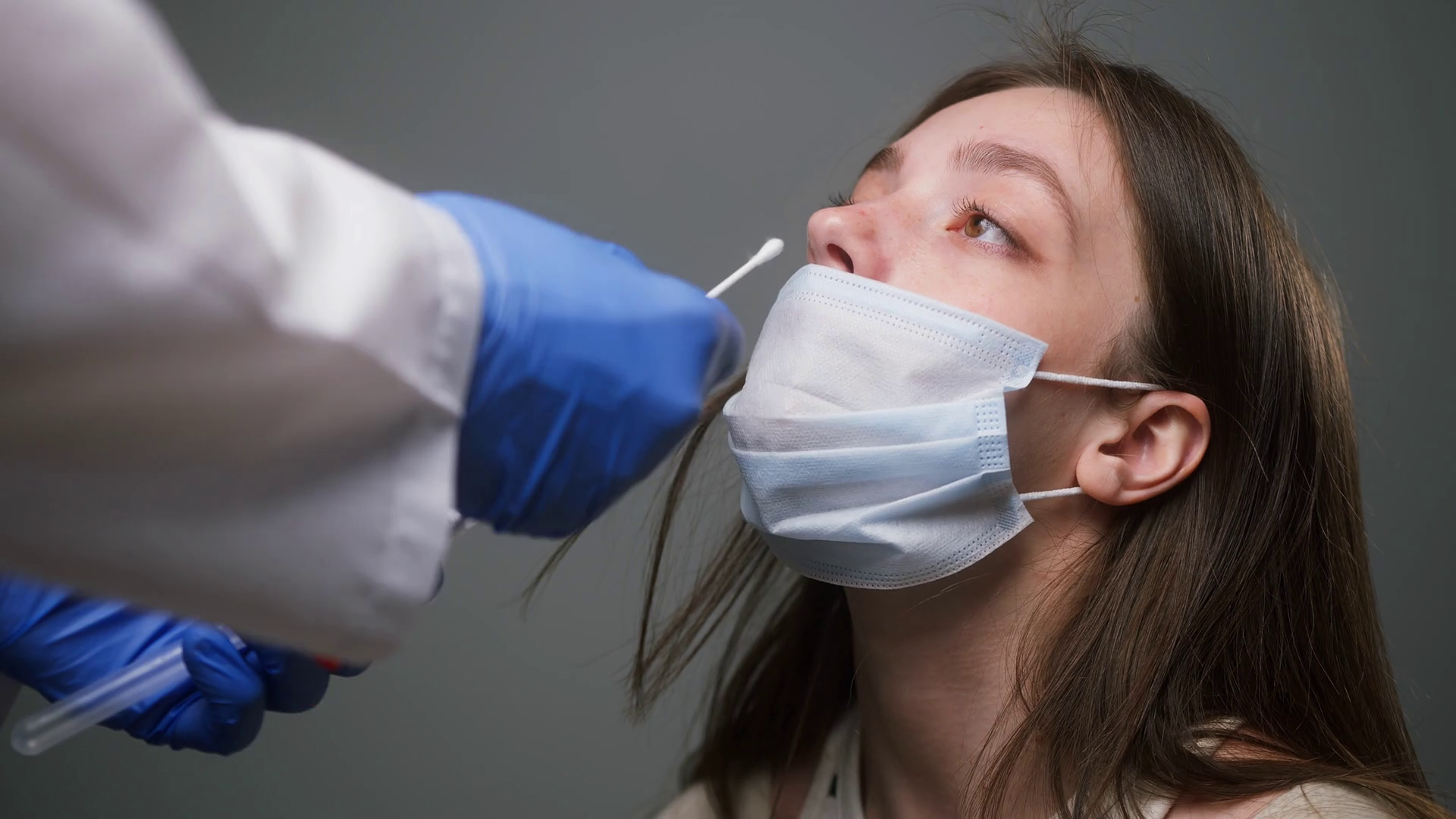 Pcr Test Process Doctor Medical Staff Worker Stock Footage SBV ...