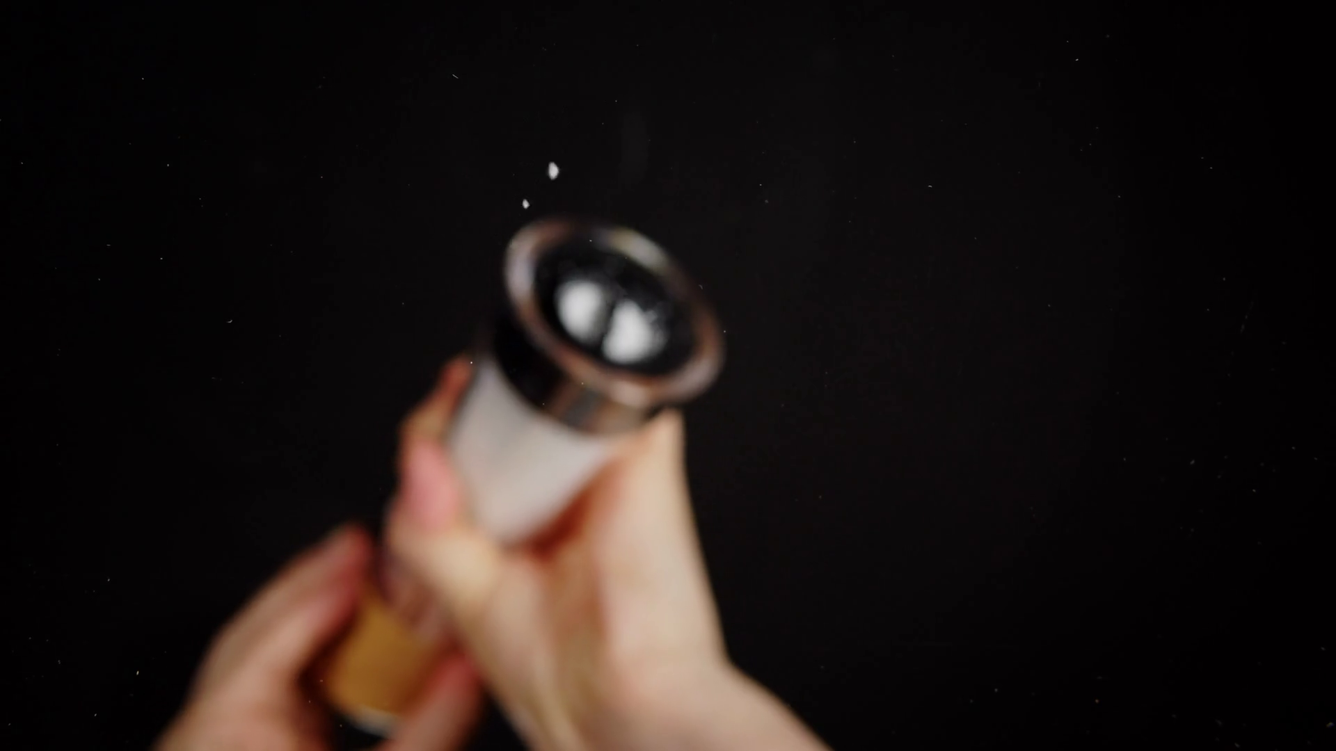 Salting Food Close-up Salt Falling On Glass Stock Footage SBV-346737138 ...