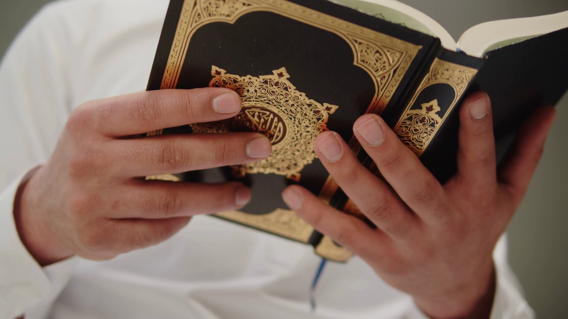 Middle Eastern Man Praying Close-up Islamic Stock Footage SBV-347062239 ...