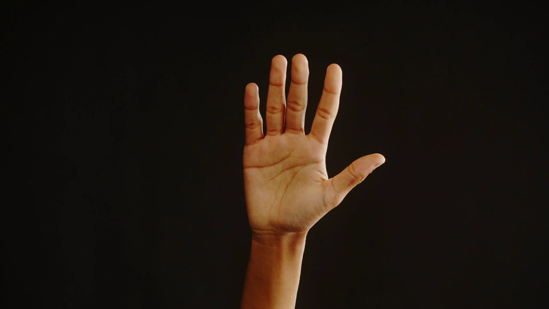 Black Skin Texture Close-up Hand Palm On Stock Footage SBV-347040724 ...