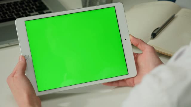 Vertical Tablet Green Screen Stock Footage: Royalty-Free Video Clips ...