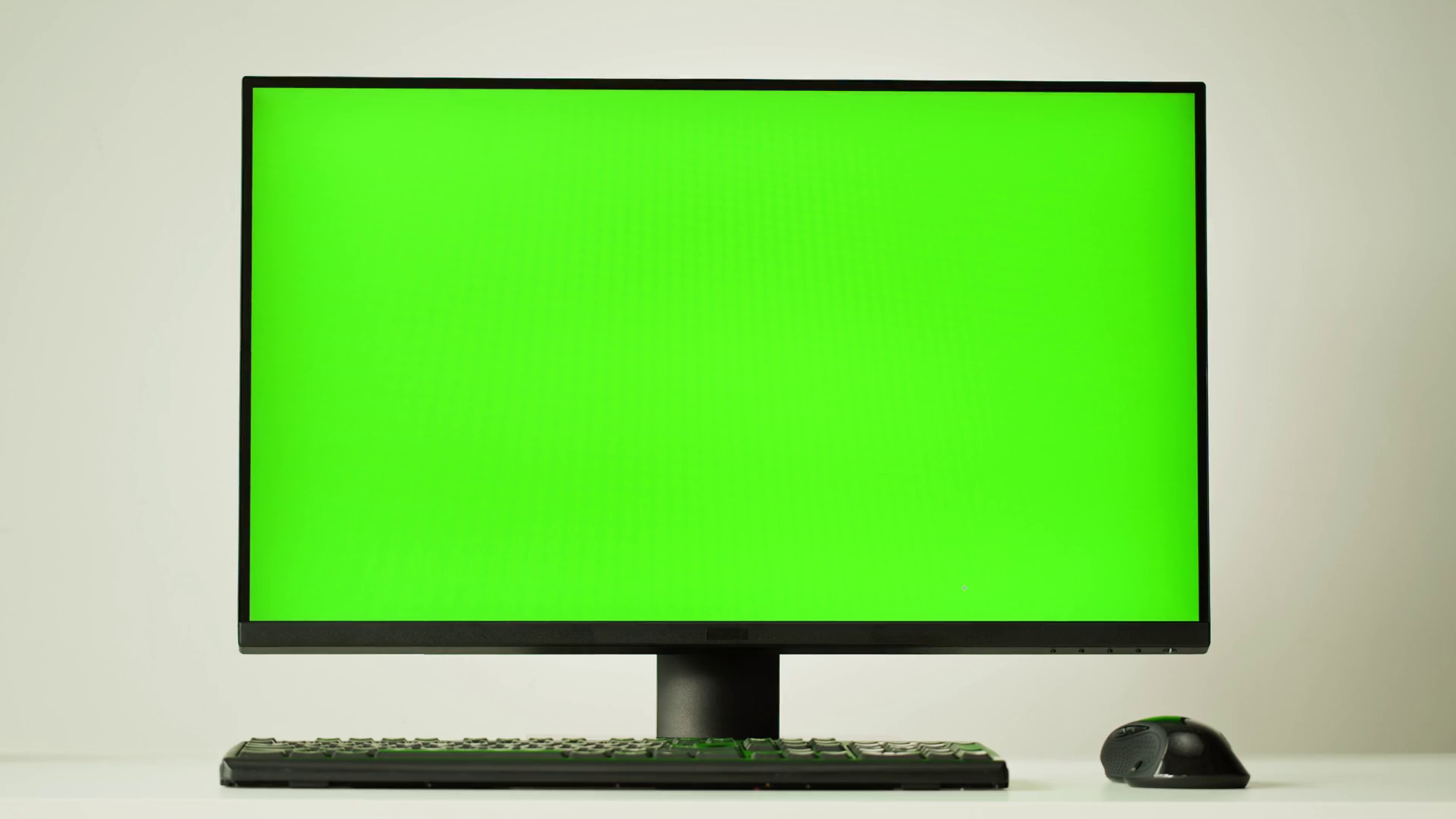 Computer With Chroma Key Close-up Green Stock Footage SBV-347061736 ...