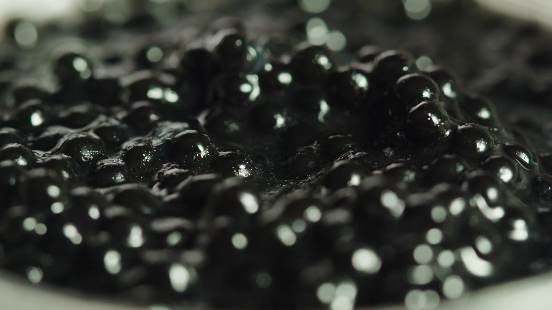 Black Caviar Close-up Beluga Sturgeon Salted Stock Footage SBV ...