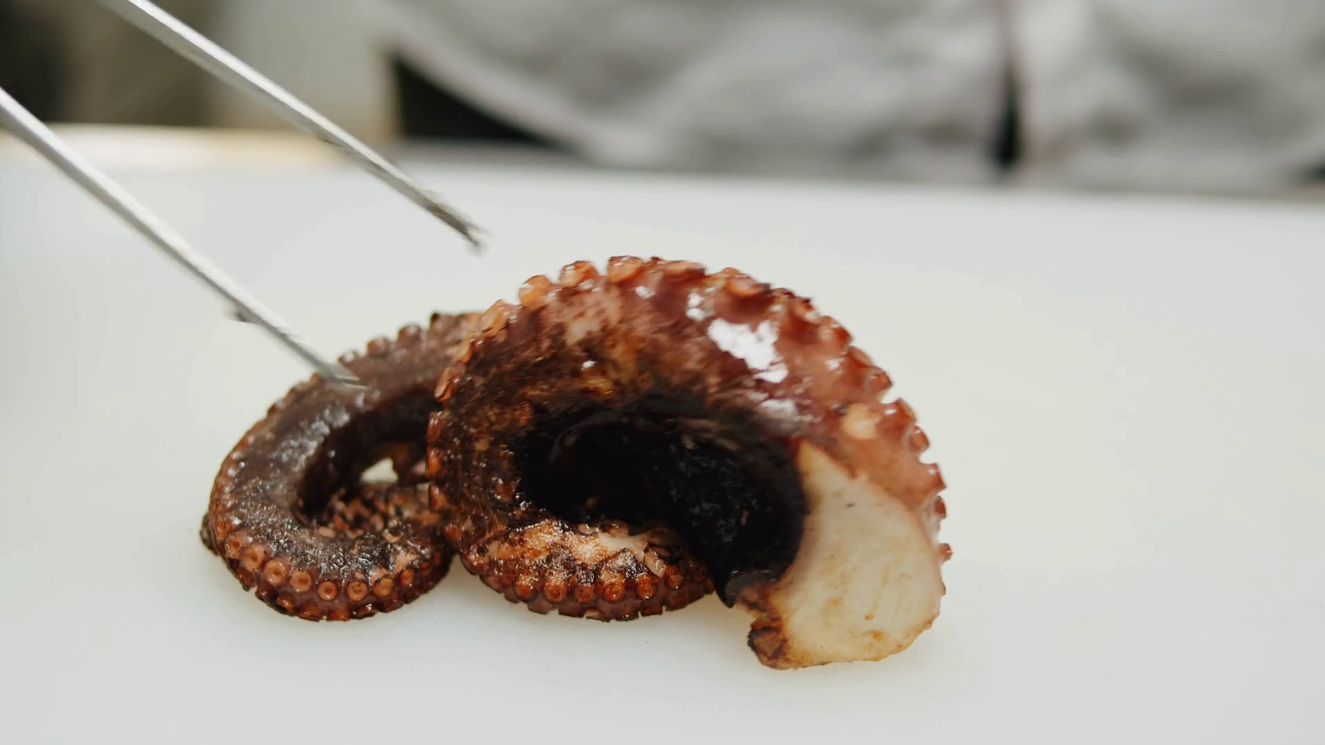 Chef Cooking Grilled Octopus Japanese Stock Footage SBV-348697578 ...