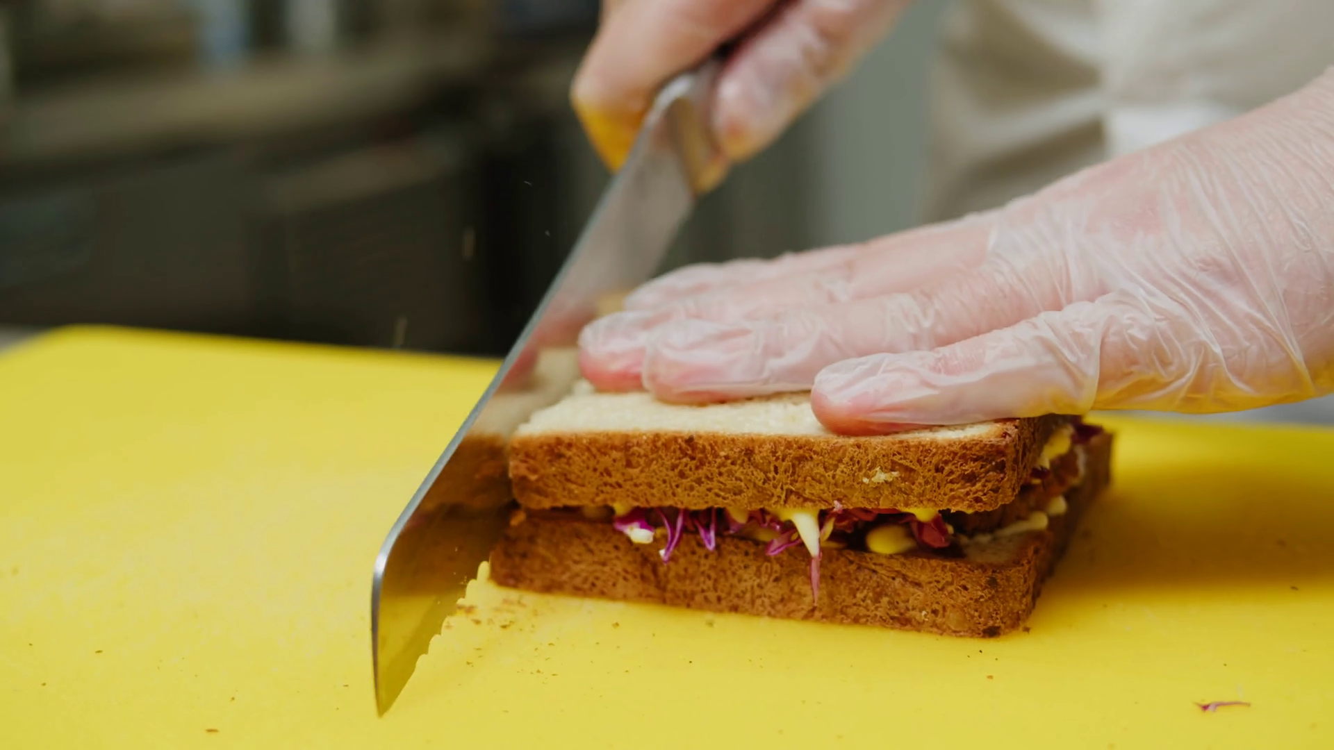 Chef Cooking Katsu Sando Japanese Sandwich Stock Footage SBV-348697512 ...
