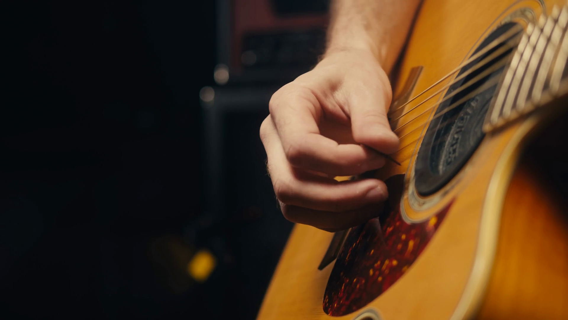 Young Musician Man Sitting Playing Acoustic Stock Footage SBV-348639021 ...