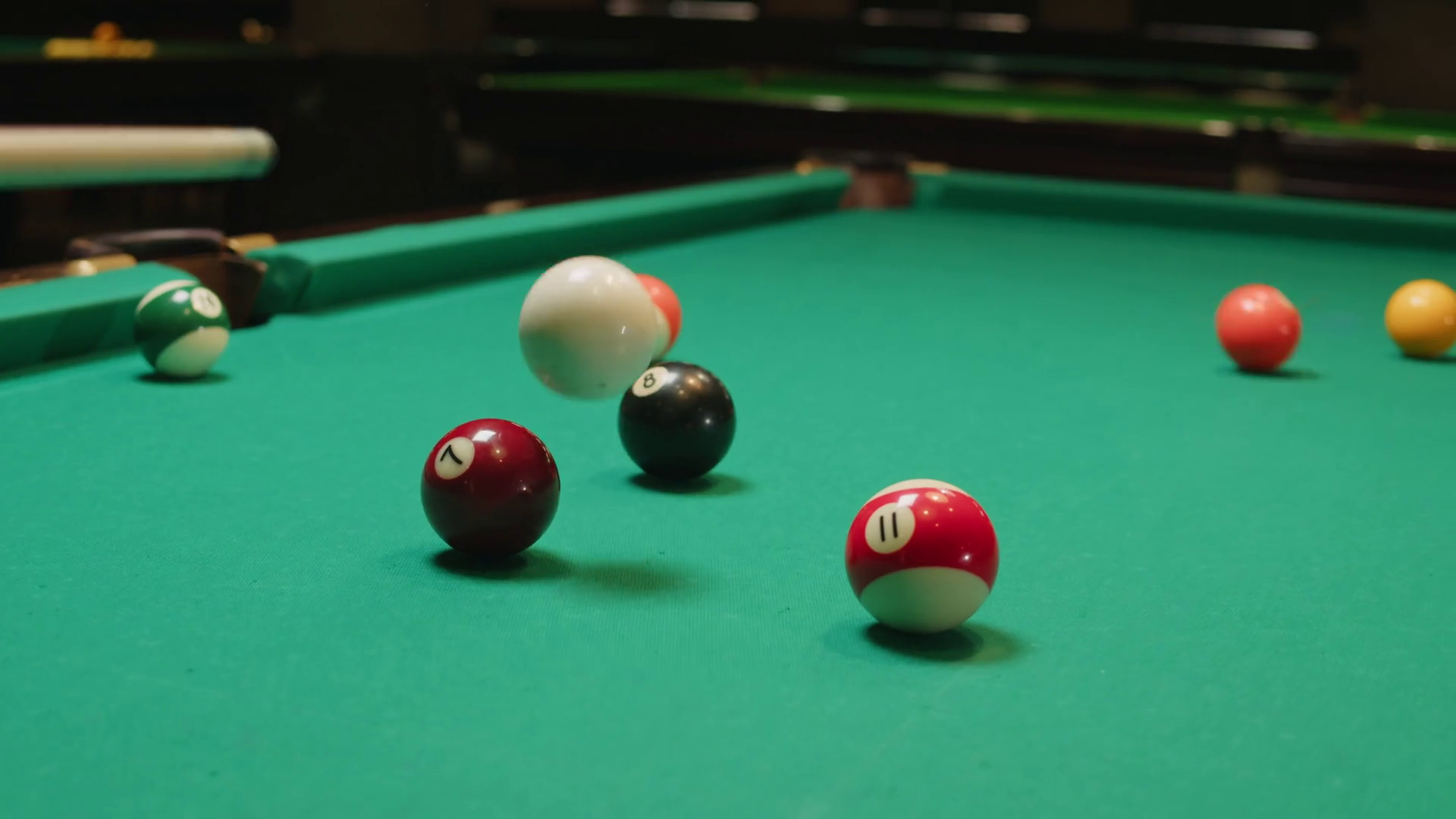 Men Playing American Billiard Close-up Stock Footage SBV-348693447 ...