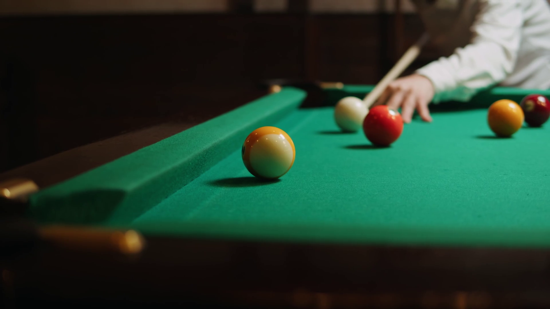 Playing American Billiard Poule Close-up Stock Footage SBV-348738068 ...
