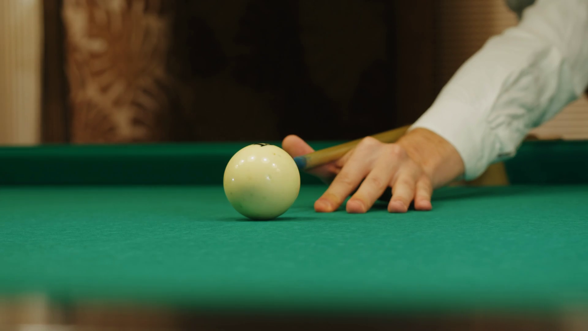 Playing Billiard Game White Pool Balls Stock Footage SBV-348738144 ...