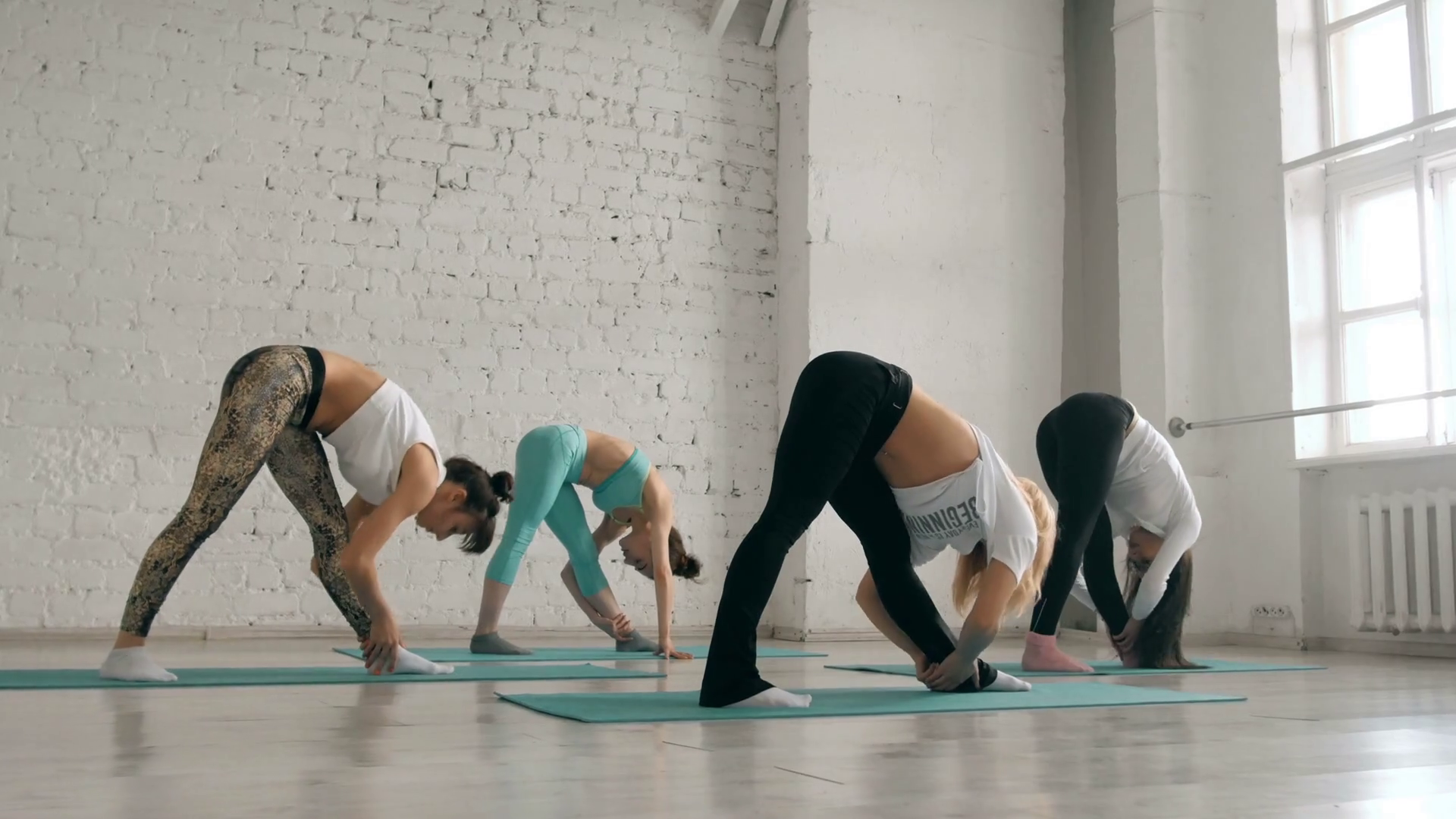 Group Yoga Class: Embracing Healthy Lifestyle Stock Footage SBV ...