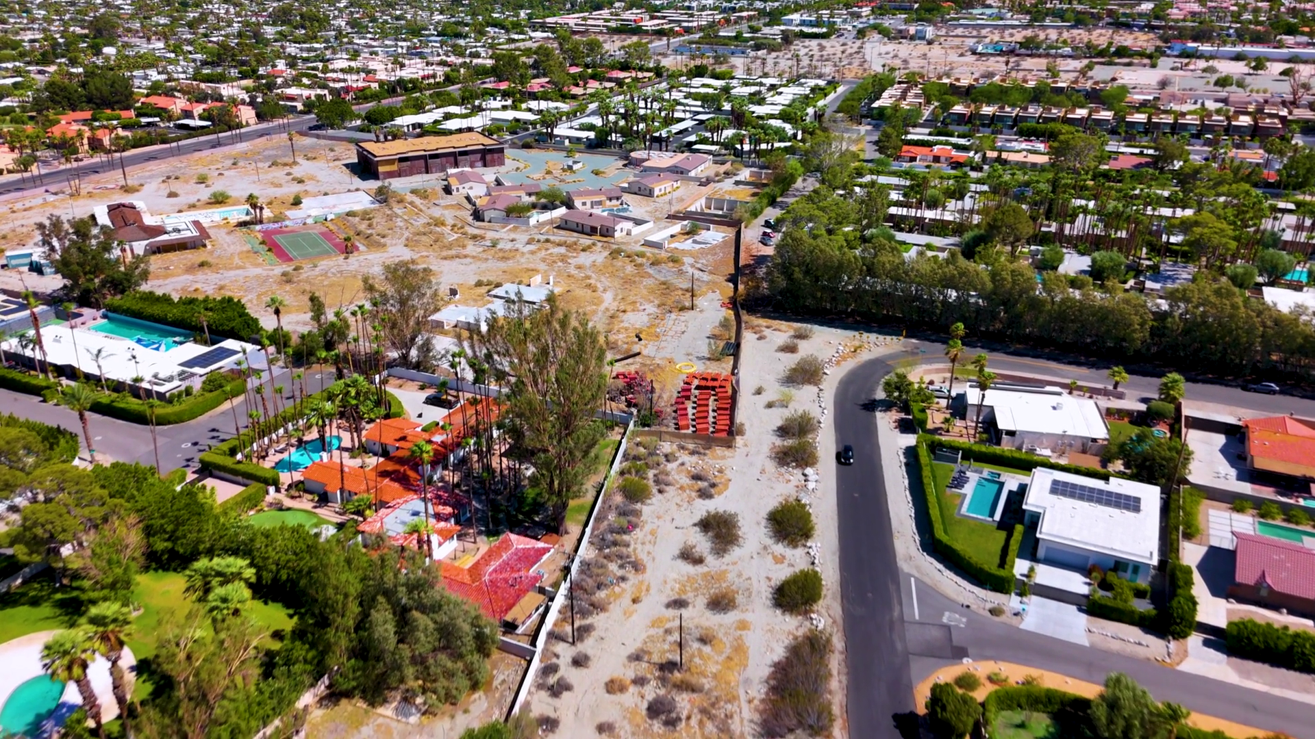Drone Flight Forward Over Residential Area Stock Footage SBV-352738468 ...