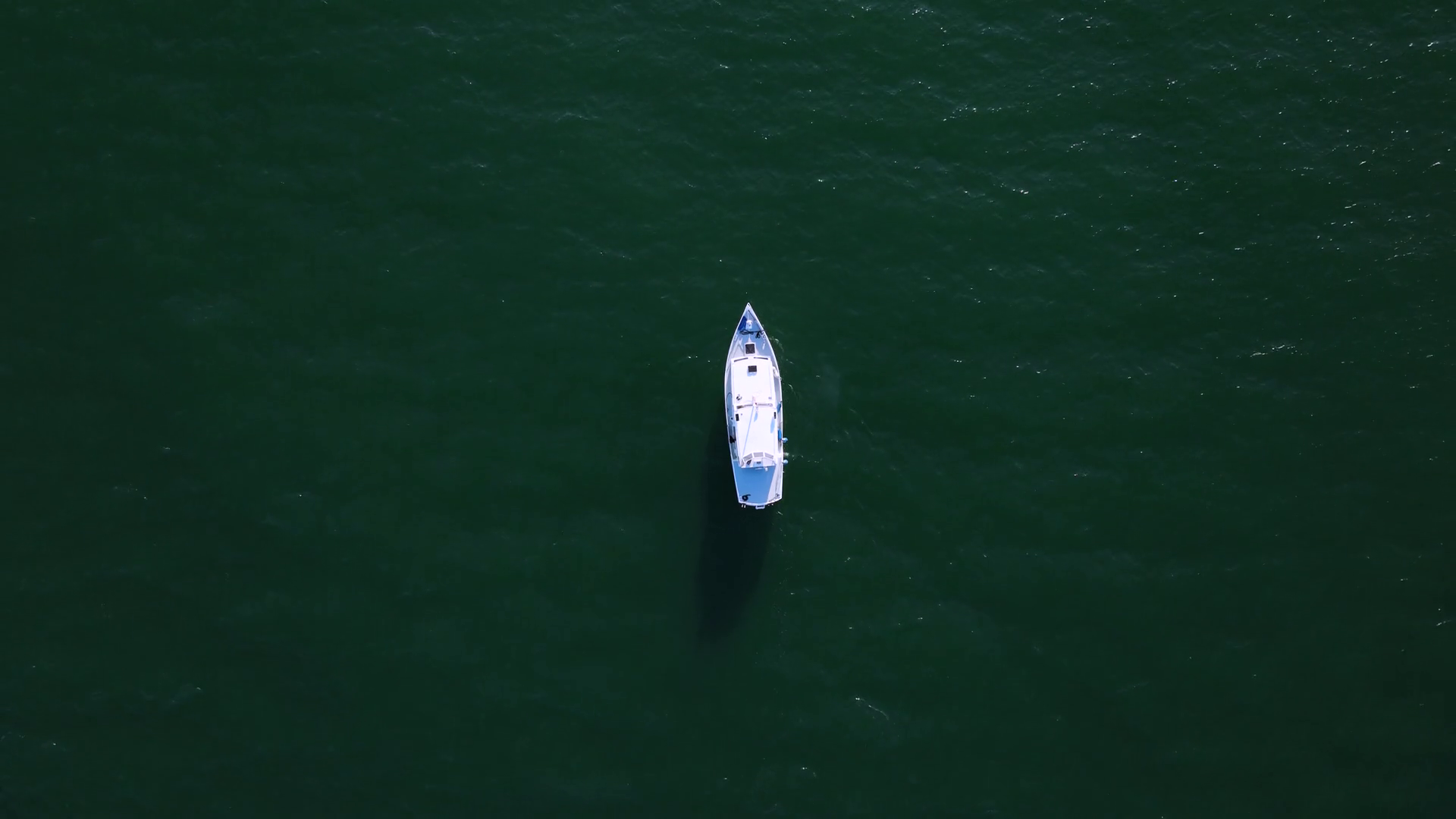 Aerial View Of Sailing Boat Anchored In Bay Stock Footage SBV-348494432 ...