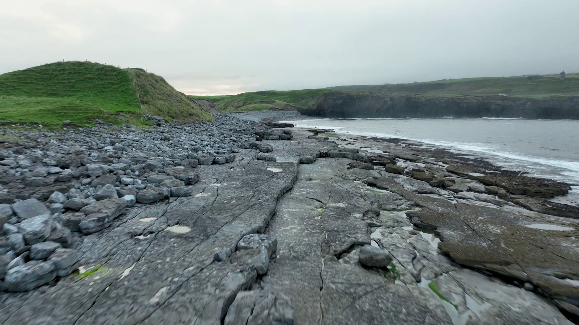 Rocky Shores Landscapes Of Wild Atlantic Way Stock Footage SBV ...